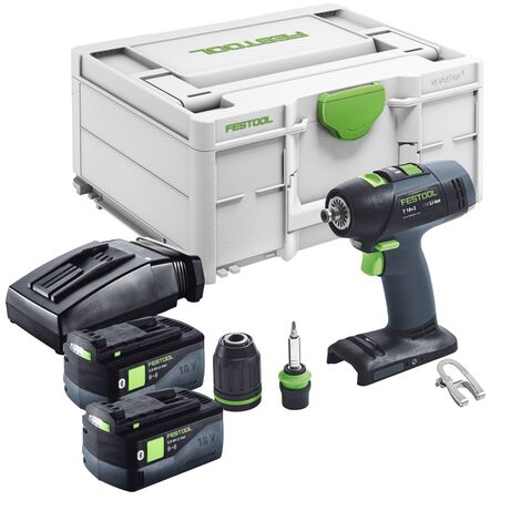 Festool T 18+3 Basic Perceuse-visseuse sans fil 18 V 50 Nm Brushless ...