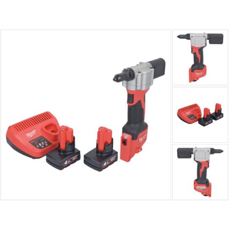 Milwaukee M12 BPRT-402 outil de rivetage sans fil 12 V 20.32 mm + 2x ...