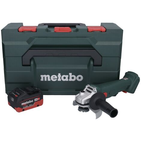 Metabo W 18 L 9-125 Meuleuse angulaire sans fil 18 V 125 mm + 1x batterie 10,0 Ah + metaBOX ...