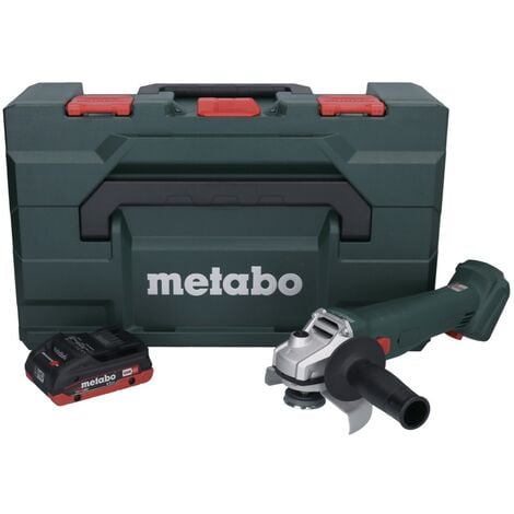 Metabo W 18 L 9-125 Meuleuse angulaire sans fil 18 V 125 mm + 1x batterie 4,0 Ah + metaBOX ...