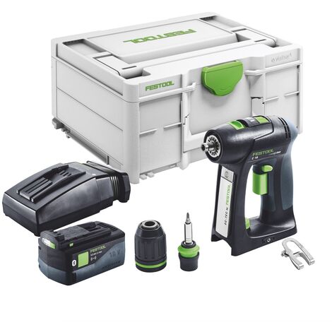 Festool C 18-Basic Perceuse-visseuse sans fil 18 V 45 Nm Brushless + 1x ...