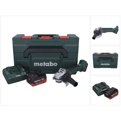 Metabo W 18 L BL 9-125 Meuleuse d'angle sans fil 18 V 125 mm Brushless + 1x batterie 5,5 Ah ...