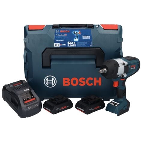 Bosch GDS 18V-1000 C Professional Visseuse à chocs sans fil 18 V 1000 Nm BITURBO Brushless + 2x ...
