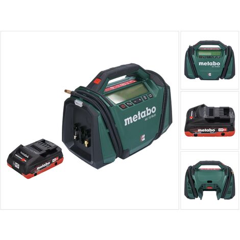 Metabo AK 18 Multi Compresseur sans fil 18 V 11 bar + 1x batterie 4,0 ...
