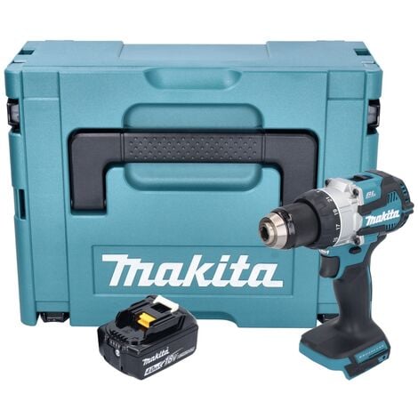 Makita DHP 489 M1J Perceuse-visseuse à percussion sans fil 18 V 73 Nm Brushless + 1x batterie 4 ...