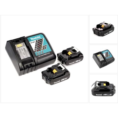 Makita Power Source Kit 18 V : 2x BL 1820 B Batteries 2,0 Ah + DC 18 RC Chargeur