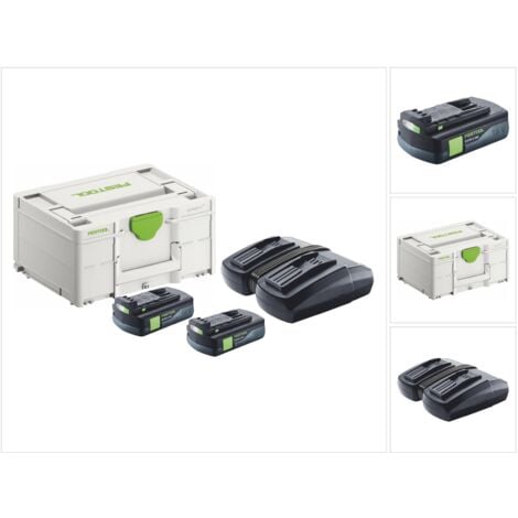 Festool energy set 2x BP 18 Li 3,0 C batterie 18 V 3,0 Ah / 3000 mAh Li ...