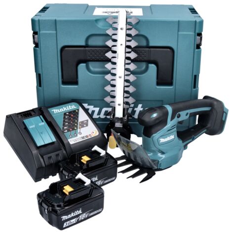 Makita DUM 111 RFXJ Cisaille à gazon sans fil 18 V + 2x batterie 3,0 Ah ...