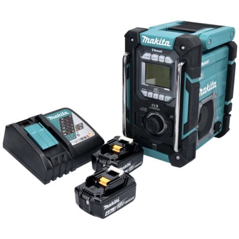 Makita DMR 301 RM Radio de chantier sans fil 12 V max - 18 V DAB / DAB+ ...