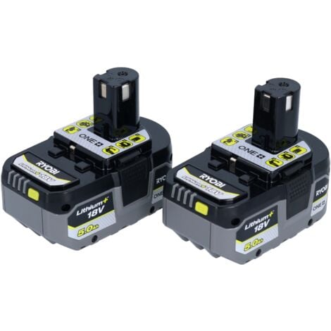 RYOBI RB18LL50F12B 2x batterie 18 V 5,0 Ah / 5000 mAh Li-Ion ...