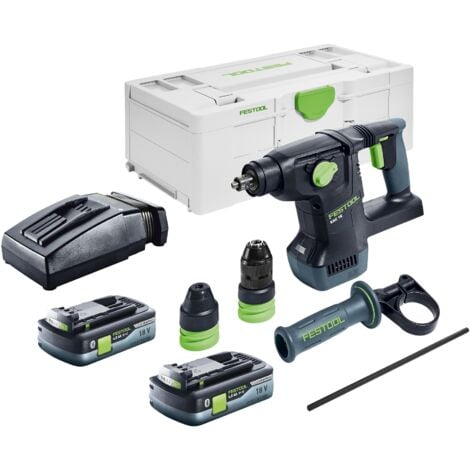 Festool KHC 18 EB-Basic Marteau combiné sans fil 18 V 2,6 J SDS-Plus ...