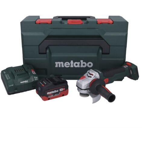 Metabo WB 18 LTX BL 15-125 Quick Meuleuse d'angle sans fil 18 V 125 mm Brushless + 1x batterie 8 ...