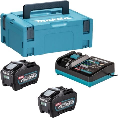 Makita Power Source Kit 2x BL 4050 F batterie 40 V max. 5,0 Ah XGT + chargeur DC 40 RA + Makpac ...
