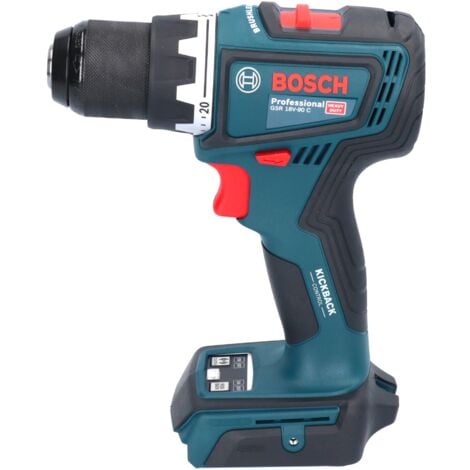Bosch GSR 18V-90 C Professional Perceuse-visseuse sans fil 18 V 64 Nm Brushless + 2x batterie ...