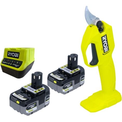 RYOBI RY18SCA Sécateur sans fil 18 V 25 mm + 2x batterie 5,0 Ah + chargeur