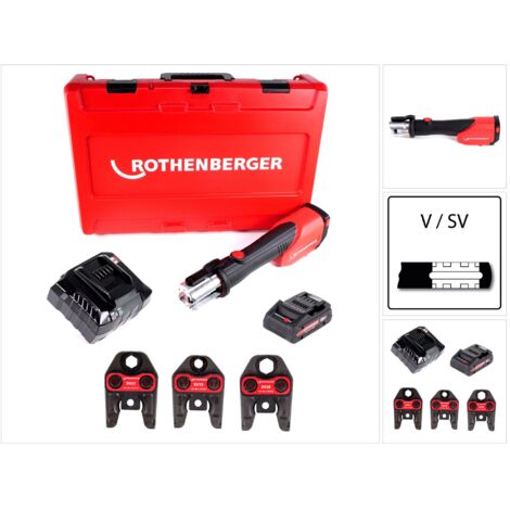 Rothenberger ROMAX 4000 Presse sans fil SV15-22-28mm + 1x Batterie 4 ...