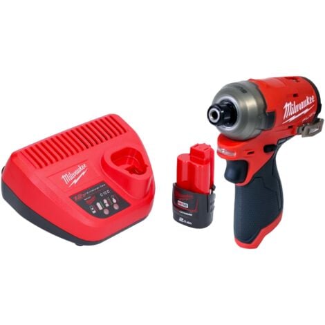 Milwaukee M12 FQID-201 Clé à choc sans fil 12 V 50 Nm 1/4" Brushless ...