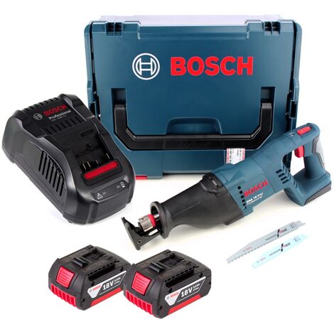 Bosch GSA 18 V-LI Scie sabre sans fil 18V + 2x Batteries 3,0Ah + 1x ...
