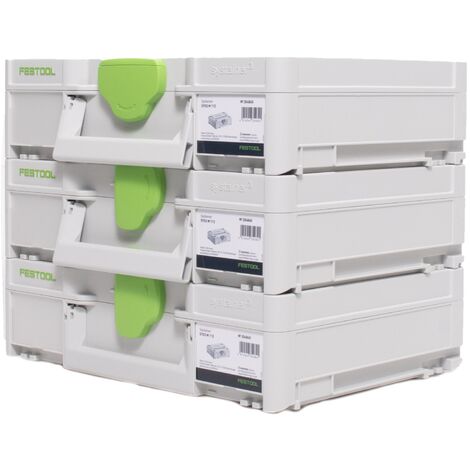 Festool SYS3 M 112 Set de Coffrets Systainer 396 x 296 x 112 mm - 7,7 l ...