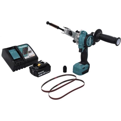 Makita DBS 180 RT1 Lime à bande sans fil 18 V 9 x 533 mm Brushless + 1x ...