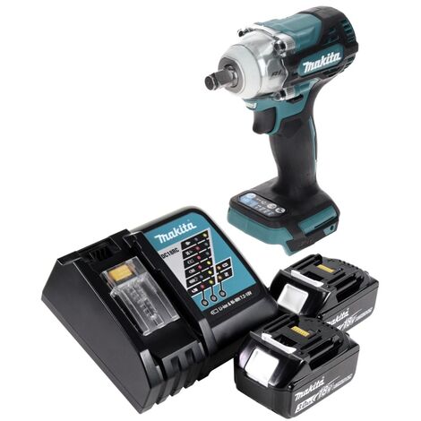 Makita DTW 300 RF Visseuse à chocs sans fil 18 V 330 Nm 1/2" brushless + 2x Batteries 3,0 Ah ...