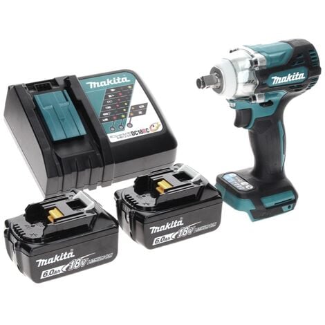 Makita DTW 300 RG Visseuse à chocs sans fil 18 V 330 Nm 1/2" brushless + 2x Batteries 6,0 Ah ...
