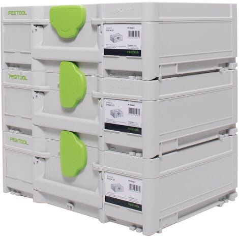 Festool SYS3 M 137 Set de Coffrets Systainer 396 x 296 x 137 mm - 10,4 ...