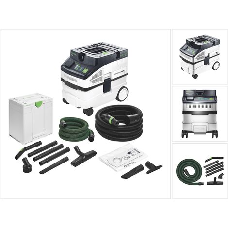 Festool CT 15 E CLEANTEC Aspirateur mobile 15 l ( 577410 ) + Festool RS ...
