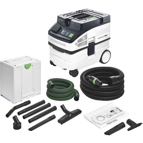 Festool CT 15 E CLEANTEC Aspirateur mobile 15 l ( 577410 ) + Festool RS ...