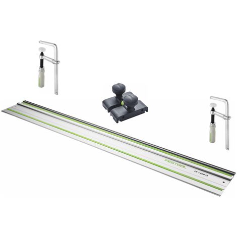 Festool FS 1400/2 rail de guidage 1400 mm ( 491498 ) + 2x FSZ 120 serre ...