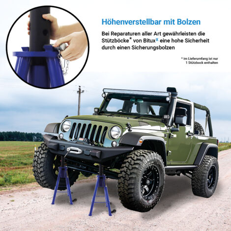 Bituxx 12T Stützbock Unterstellbock KFZ AUTO Bock Aufbocken Jack Stand ...