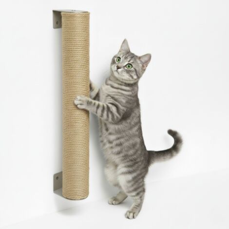 60 cm Griffoir Mural pour Chat - Poteau à Griffer en Sisal avec ...
