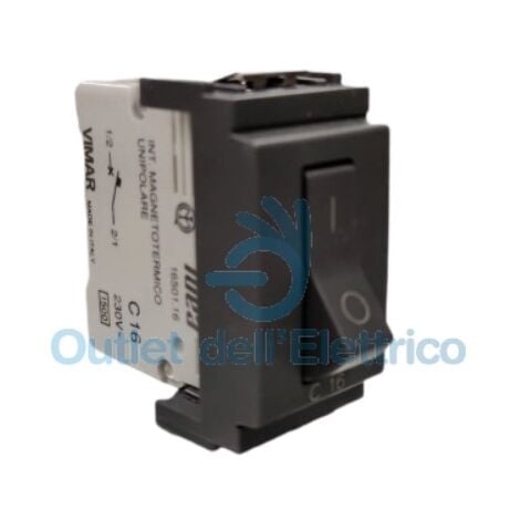 VIMAR - SERIE IDEA INTERRUTTORE AUTOMATICO MAGNETOTERMICO UNIPOLARE C16 230V