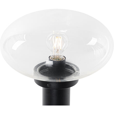 QAZQA elly - Lampe sur pied extérieur - 1 lumière - Ø 30 cm - Noir ...