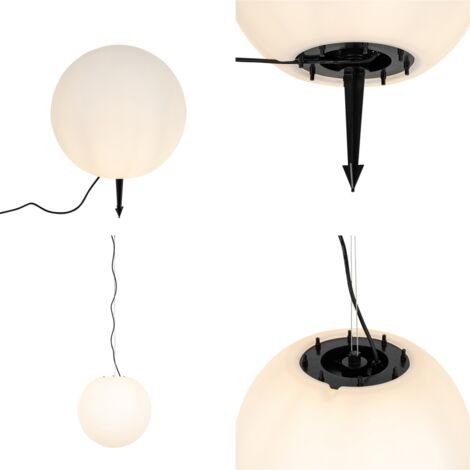 QAZQA nura - LED Dimmable Lampe sur pied sphère variateur inclus - 1 ...