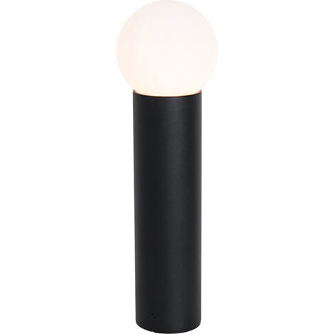 QAZQA huma - Lampe sur pied extérieur - 1 lumière - Ø 15 cm - Noir ...