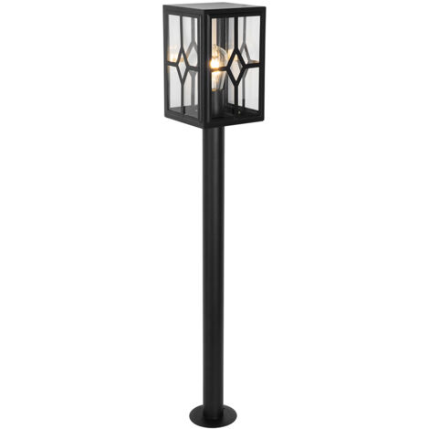 QAZQA dover - Lampe sur pied extérieur - 1 lumière - L 17.2 cm - Noir ...