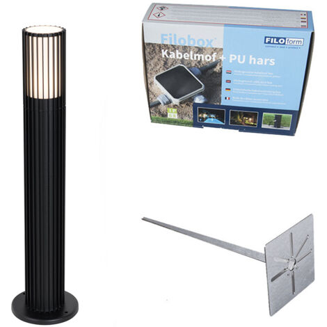 QAZQA boris - éclairage de terrasse et d'allée de jardin - 1 lumière ...