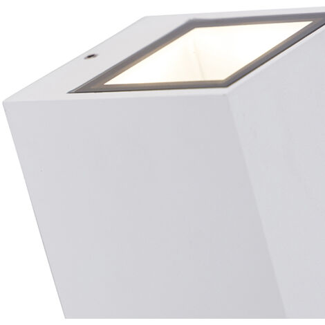QAZQA baleno - Applique murale - 2 lumière - L 83 mm - Blanc - Moderne ...