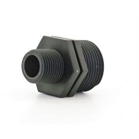 Manguito Riego Reducido 1-1/2" Roscado Fitting Macho Polipropileno