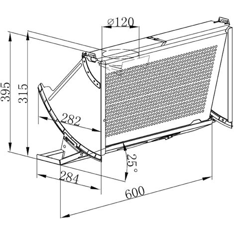 Econolux UBINTD60SV.1 60cm Integrated Cooker Hood