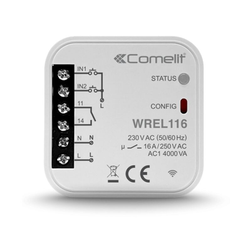 Module smart home Wi-Fi Comelit pour la gestion des prises 1 sortie 16A ...