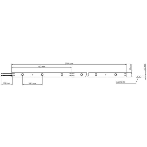 Strip Led Ledco 60W 24V 3000K IP20 5 mètres SL60LBC20
