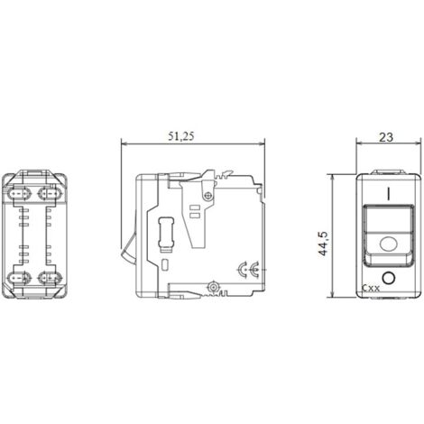 Interrupteur magneto-thermique Gewiss system 10A GW20435