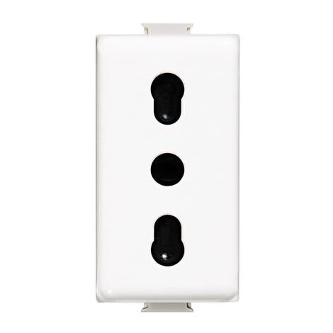 Prise Bticino Matix antibactérien 2P+t 16A 250V AM5180AB