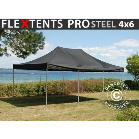Pop up gazebo FleXtents Pop up canopy Folding tent PRO Steel 4x6