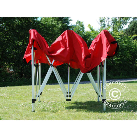 Faltzelt Faltpavillon Wasserdicht FleXtents PRO 3x3m Rot