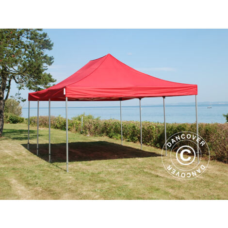 Faltzelt Faltpavillon Wasserdicht FleXtents PRO 4x6m Rot