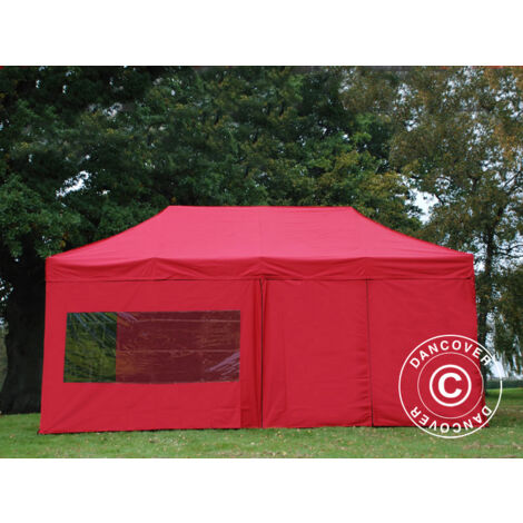 Faltzelt Faltpavillon Wasserdicht FleXtents Xtreme 50 3x6m Rot,