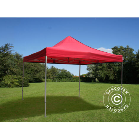 Faltzelt Faltpavillon Wasserdicht FleXtents Xtreme 50 4x4m Rot